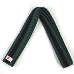 Color with Black Stripe Belts | Sun Pro Belt - Dark Green w/ Black ...
