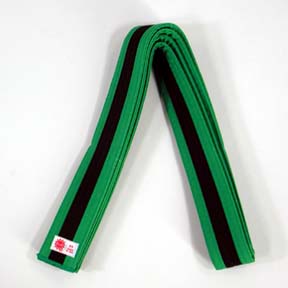 Color with Black Stripe Belts | Sun Pro Belt - Green w/ Black Stripe ...