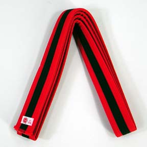 Color with Black Stripe Belts | Sun Pro Belt - Red w/ Black Stripe ...